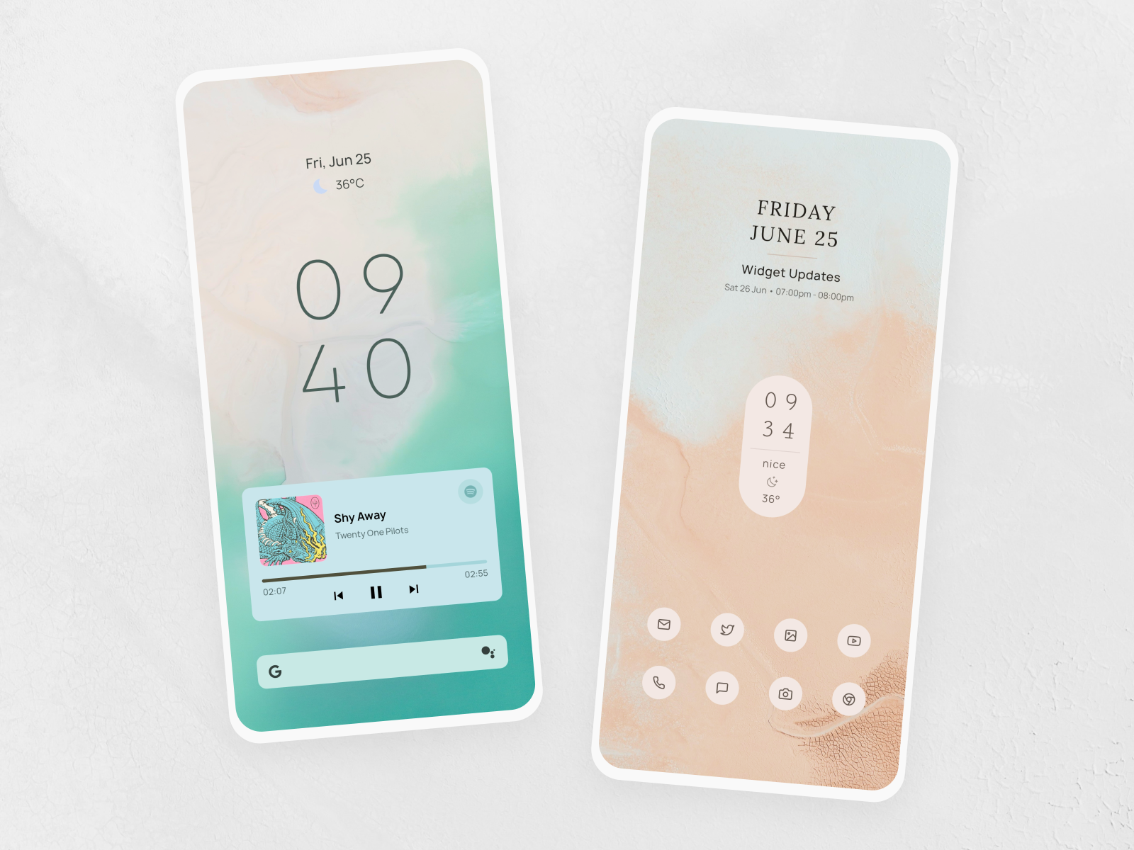 Elega - Modern & Minimal Widgets by Kushal Jain on Dribbble