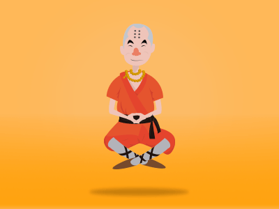 Shaolin Monk by Luis Peralta on Dribbble