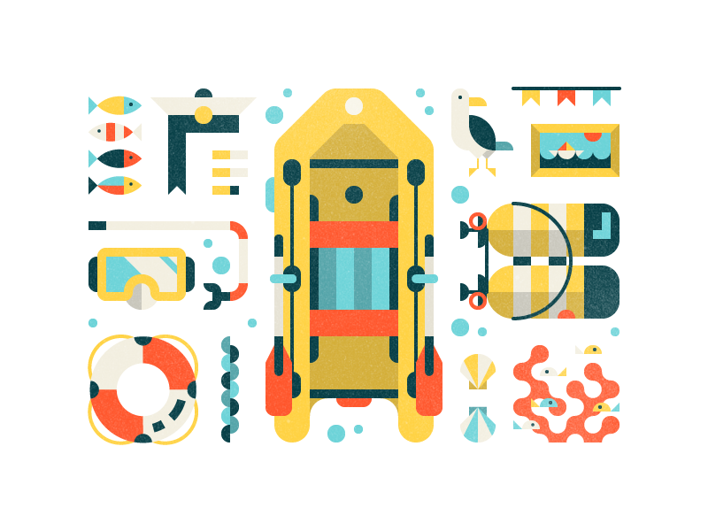 sea staff by Elena Lazutina on Dribbble