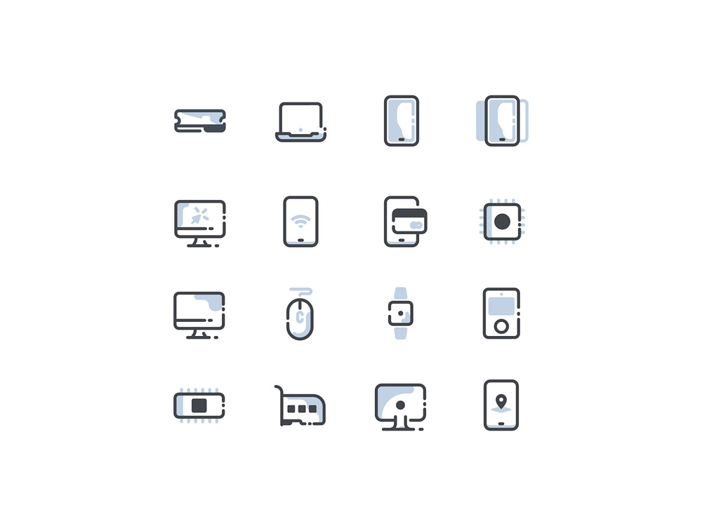 Device Icon Set by NIXX Design on Dribbble