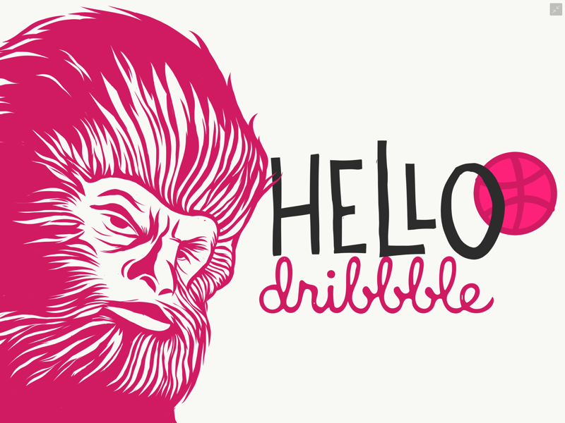 Hello dribble by Dustin Knotek on Dribbble