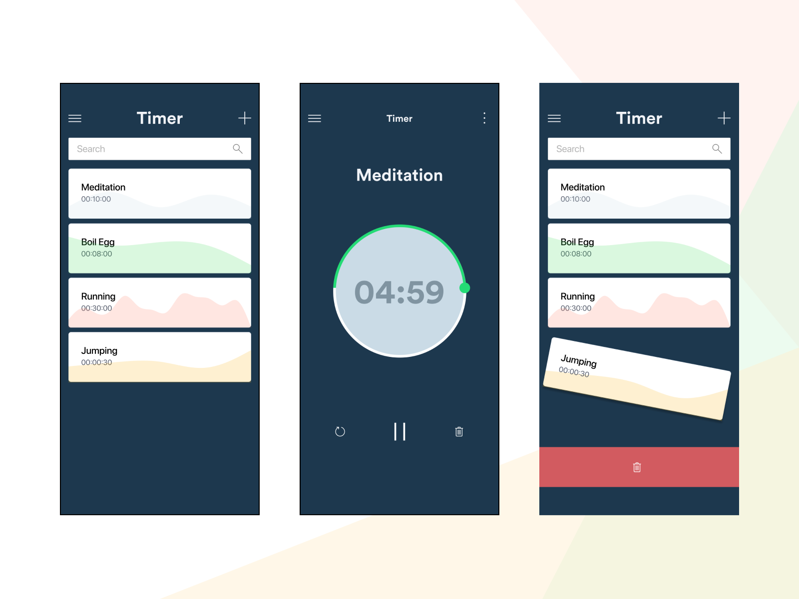 Timer App Concept by Zay Yar on Dribbble