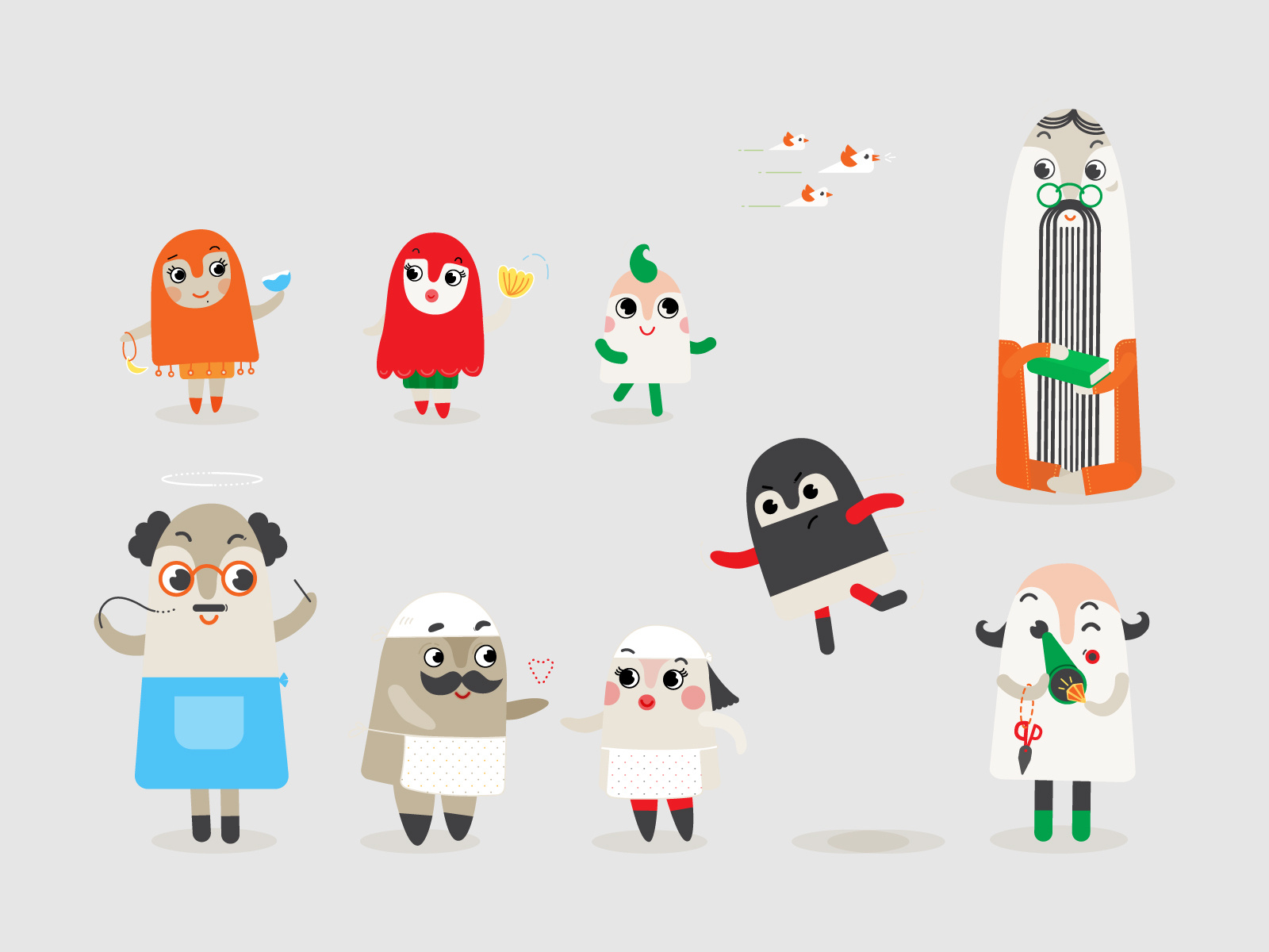 Bandi Game- characters by Samira Pourkhalil on Dribbble