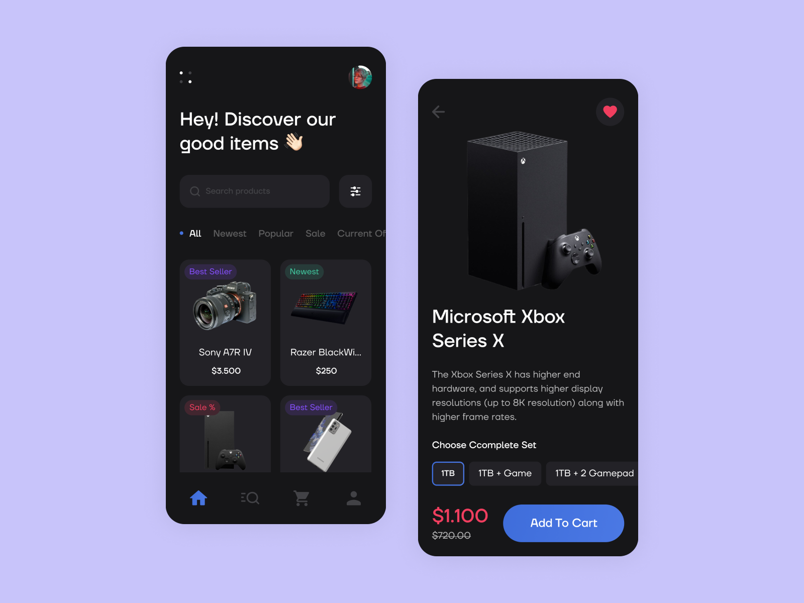 Marketplace App Design by Andrew Miroshnichenko on Dribbble