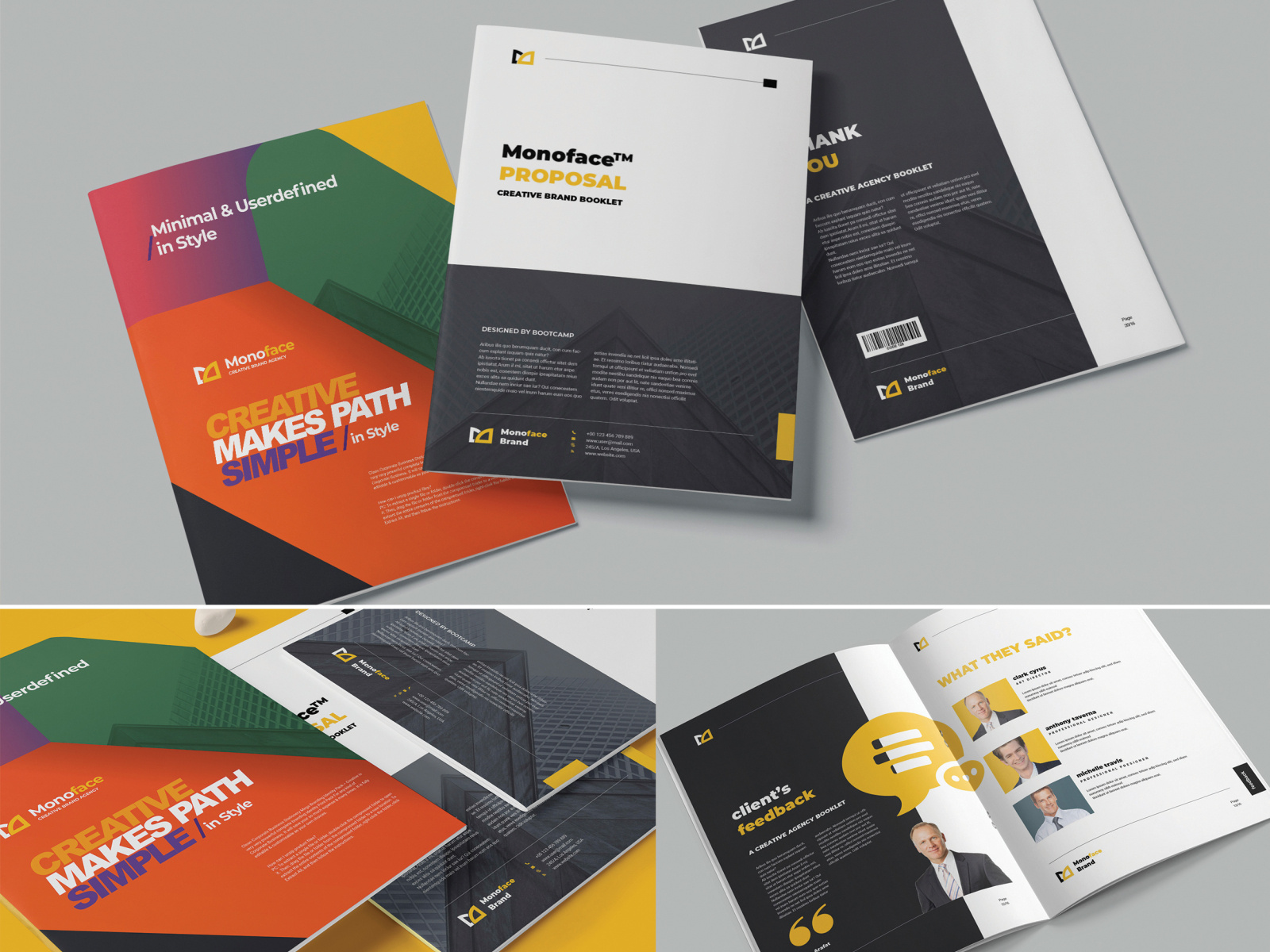 Monoface | Branding Identity Mega ID Pack Bundle by Yasin UI/UX ...