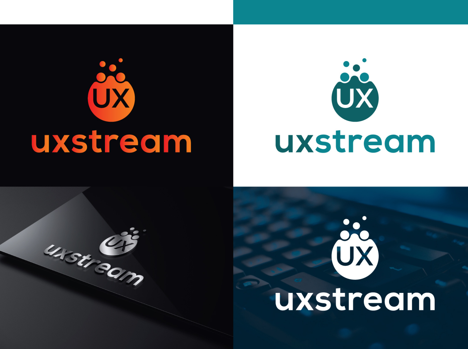 UX letter logo by Nagibullah Golap on Dribbble