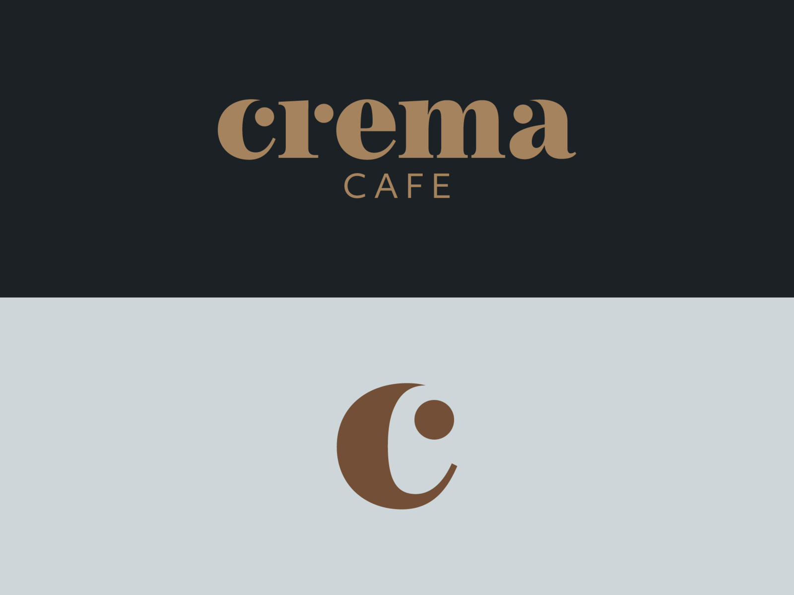 Crema Cafe Logo by Valerie Giffin RGD on Dribbble