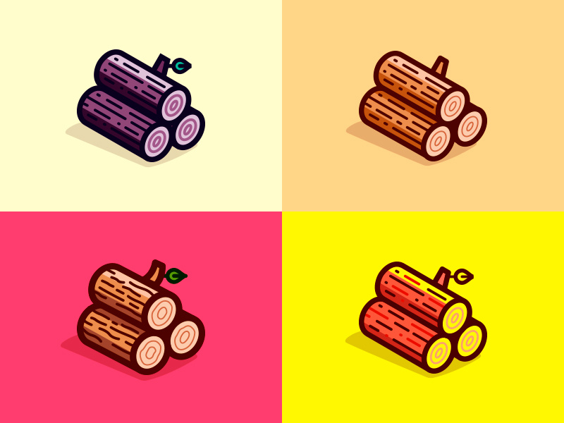 Logs Logs Logs by Michael Wang on Dribbble