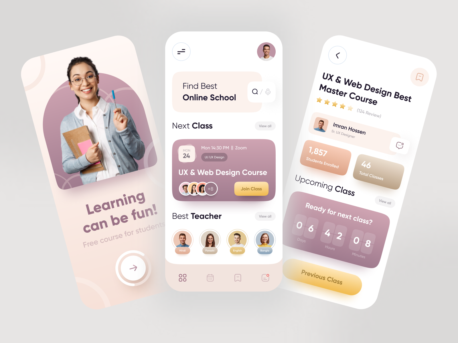Educational App by Imran Hossen for Orizon: UI/UX Design Agency on Dribbble