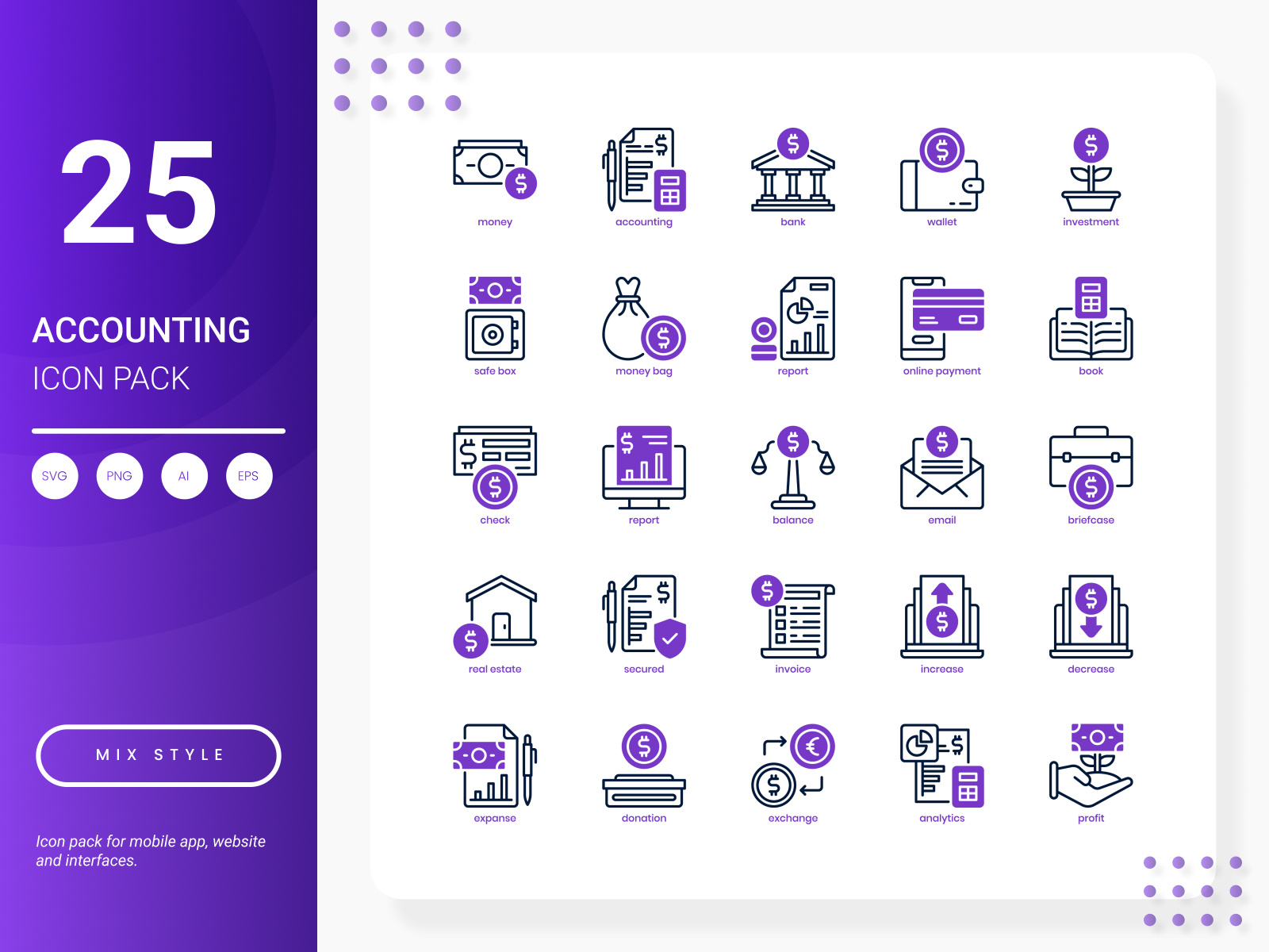 Accounting Icon Pack by Yogi Aprelliyanto on Dribbble
