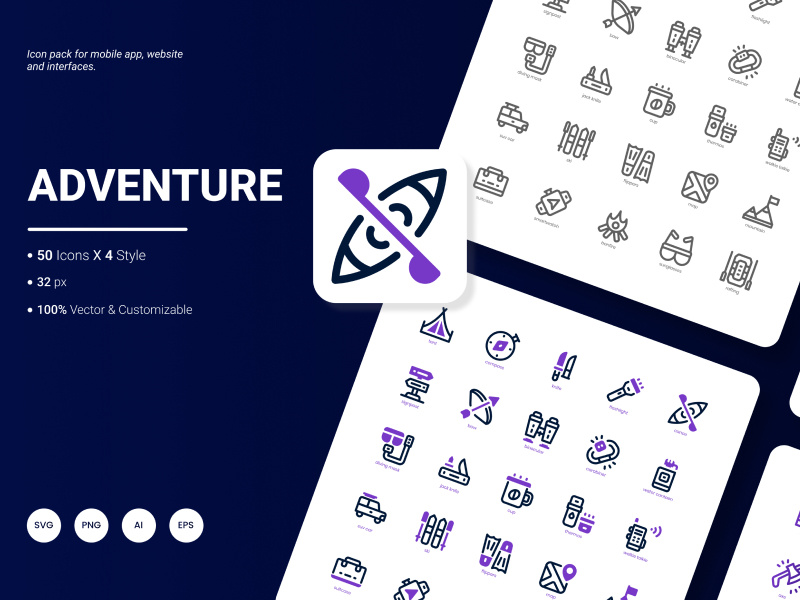 Adventure Icon Pack by Yogi Aprelliyanto on Dribbble