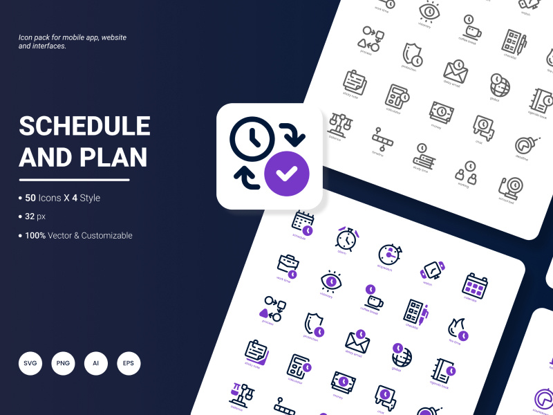 Schedule and Plan Icon Pack by Yogi Aprelliyanto on Dribbble