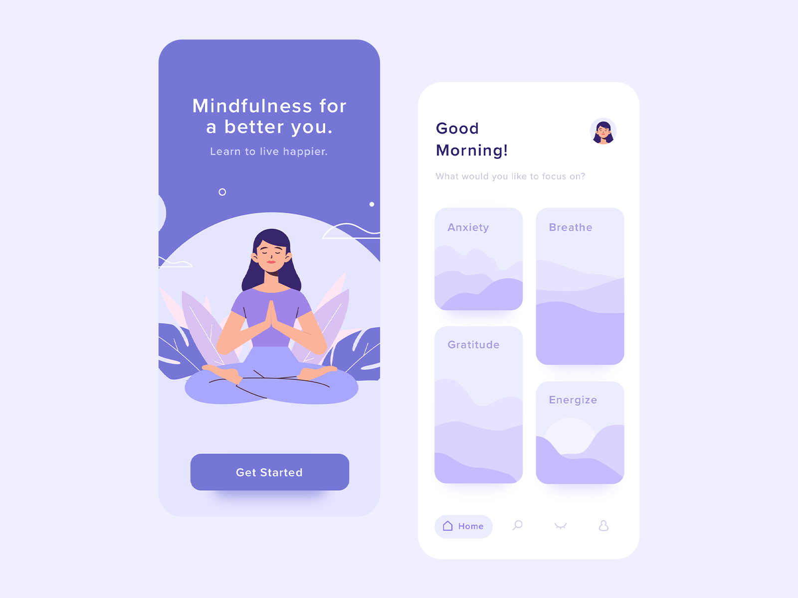 Self-care App by Julia Nasser on Dribbble