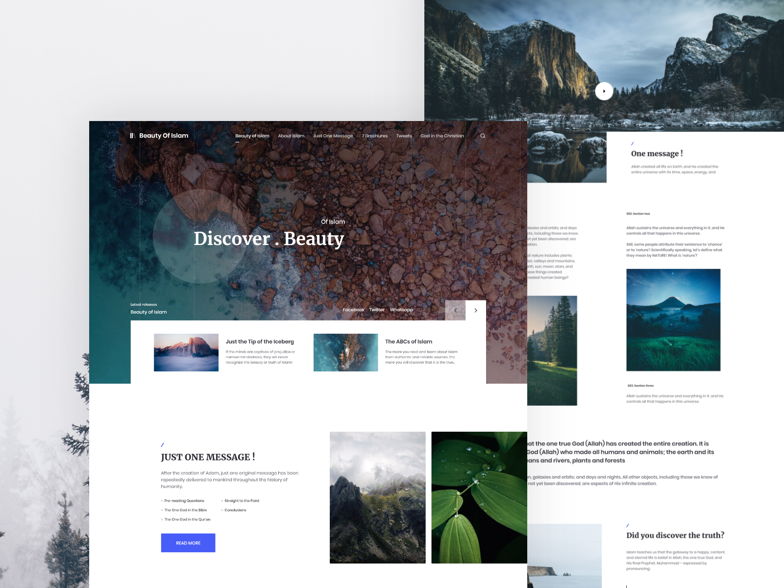 Discover Beauty - homepage by Hasan Sibakhi on Dribbble