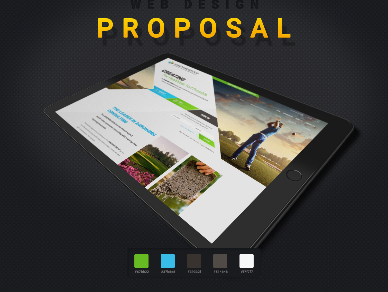 Ninemire Group Homepage Design by Cedomil Kolic on Dribbble