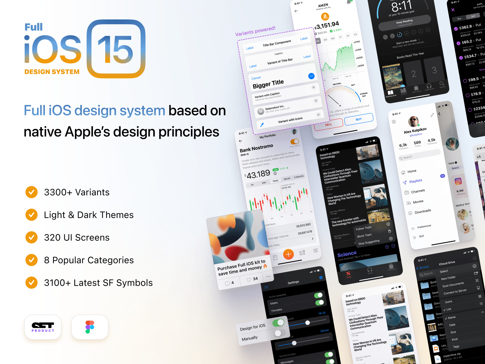 Full iOS 15 UI Kit by kolpikov on Dribbble
