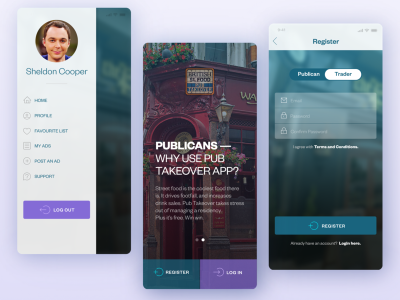 Pub App by Alexey Kolpikov ︎ on Dribbble