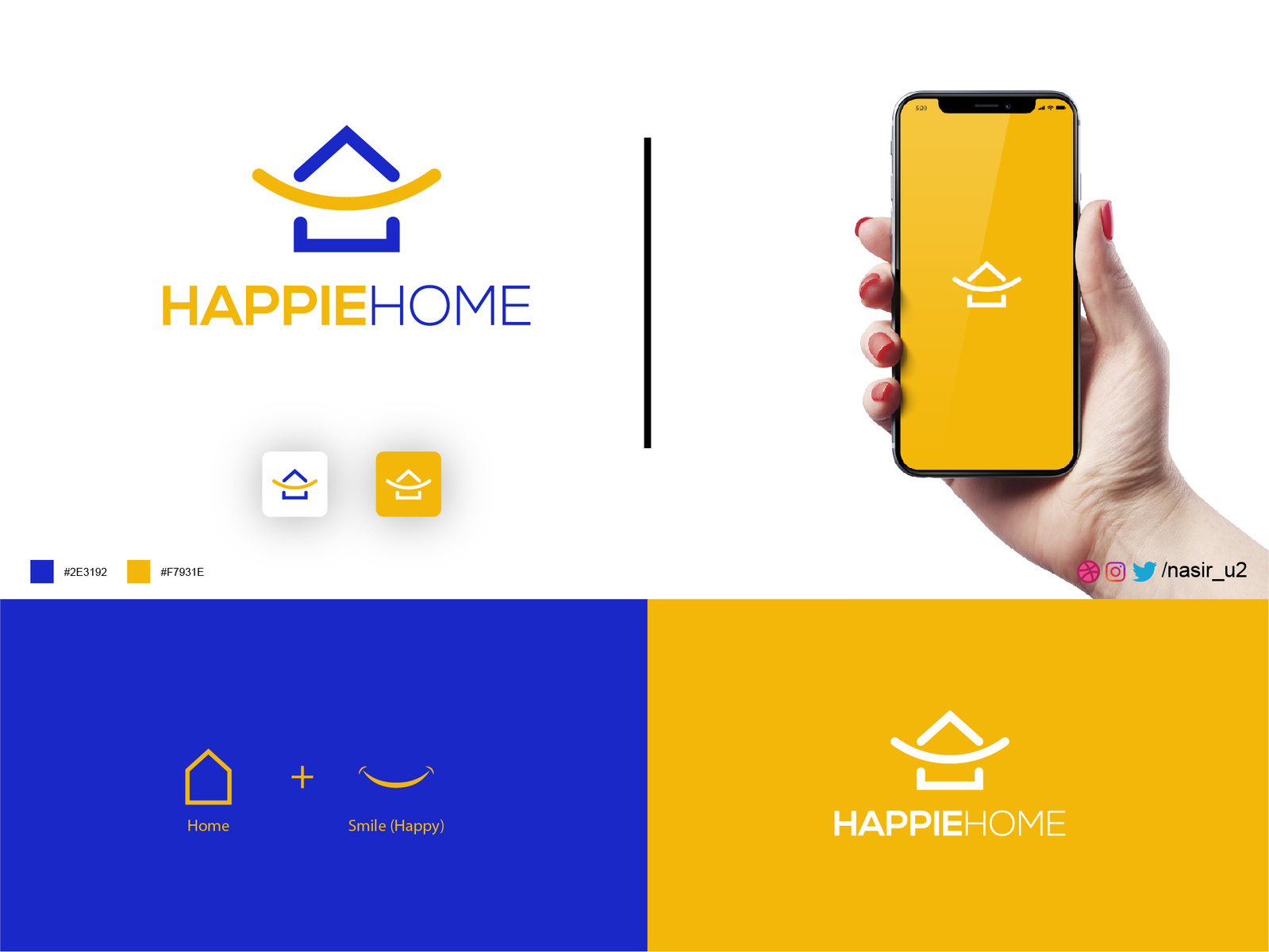 Happy Home Logo by Nasir Uddin | Logo Designer on Dribbble