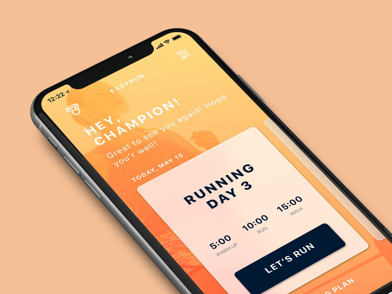Running app — concept by Oleksandr Lisovskyi on Dribbble