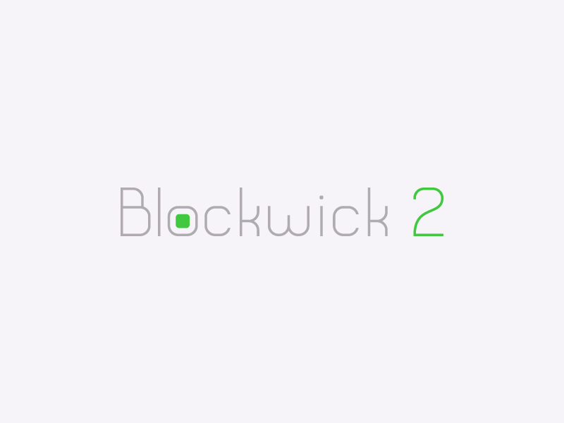 Blockwick 2 - Candidate Logotype by David Kieffer on Dribbble