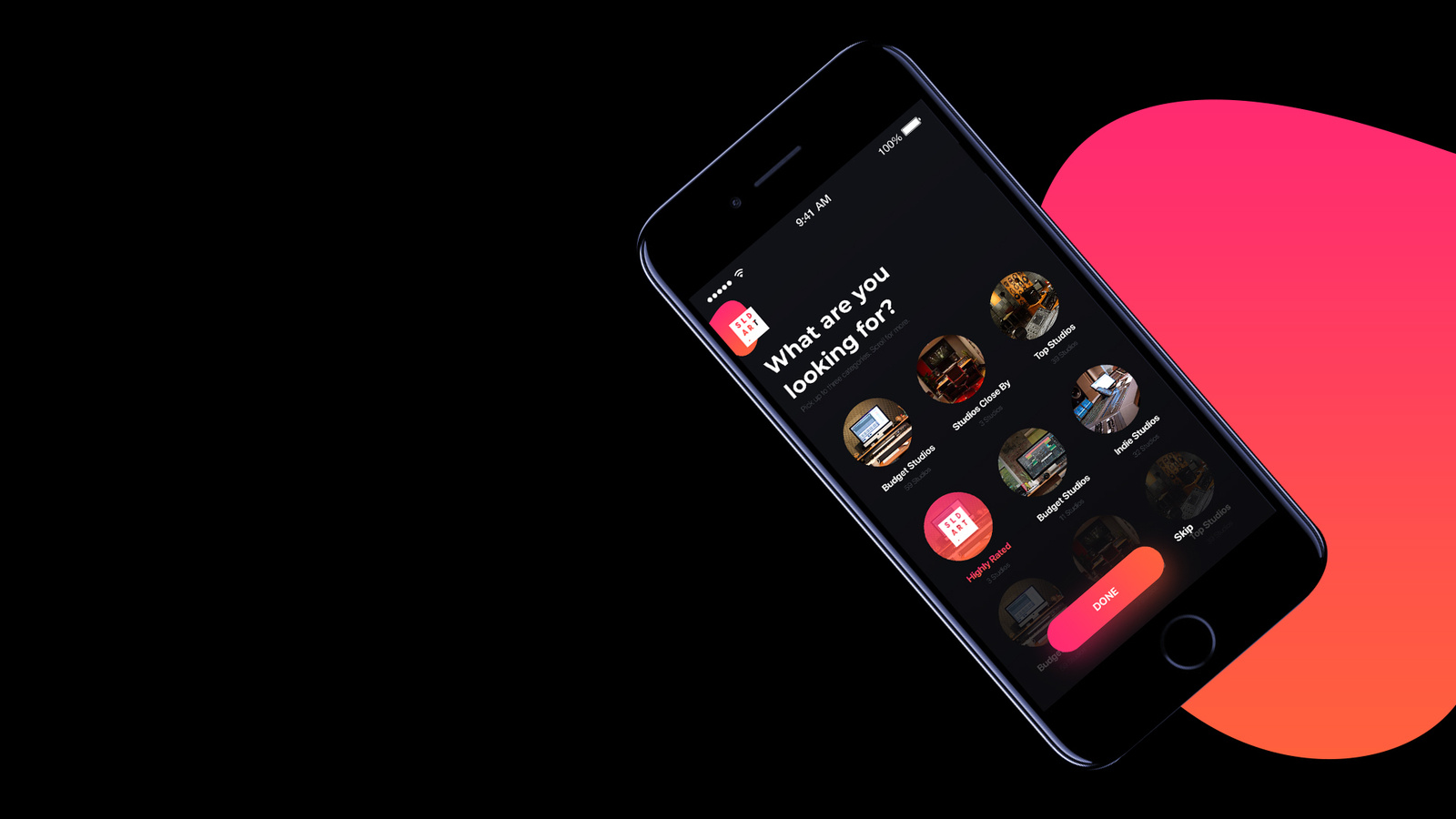 Studio Time Booking App - UI Design by Vlad Luca on Dribbble