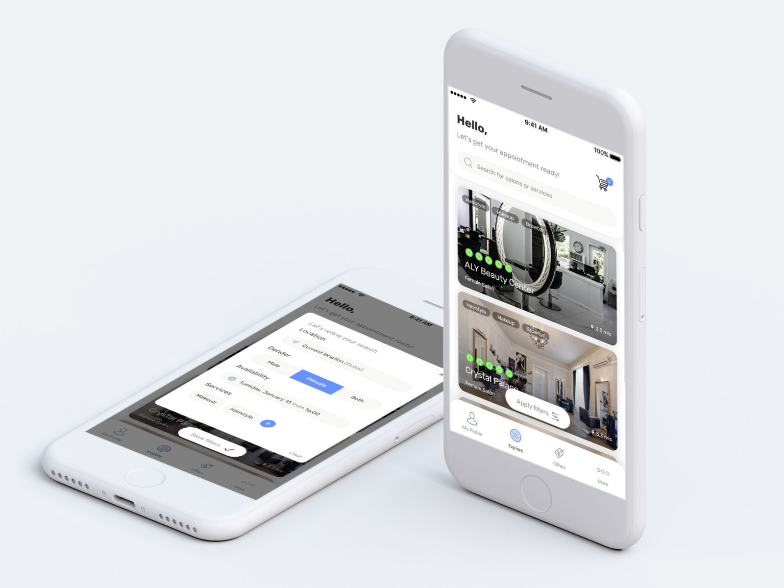 Treatment Booking App UI Design by Vlad Luca on Dribbble
