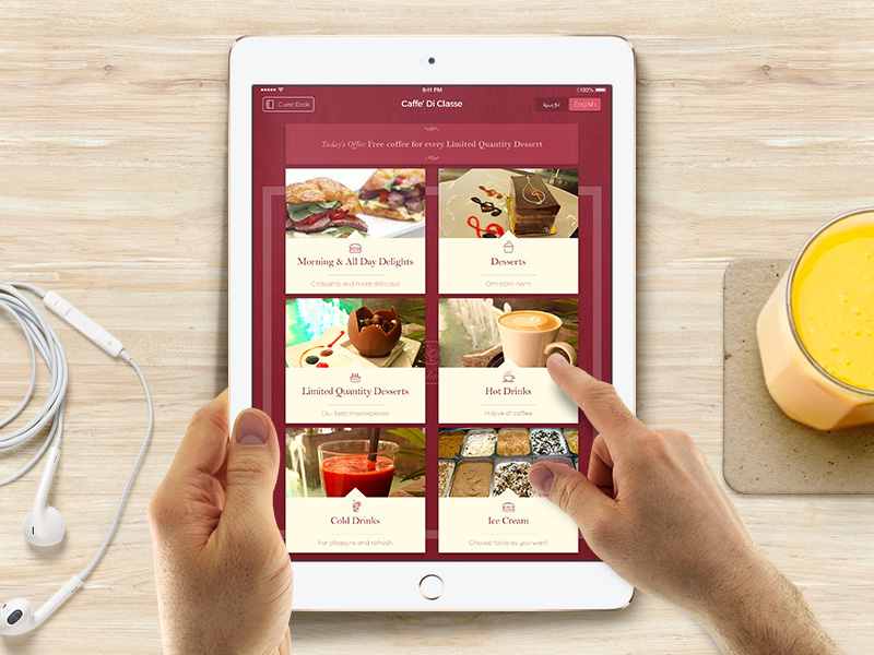 Cafe iPad Menu Design by Stanpo on Dribbble