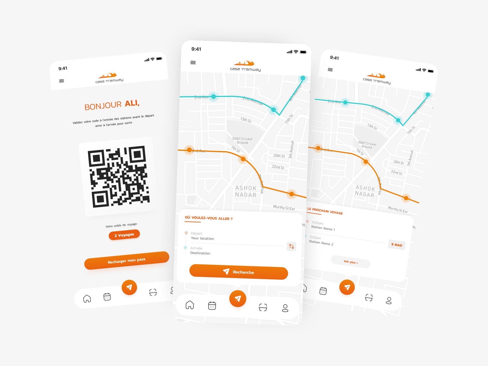 Tramway Mobile App by Alee SERRAR on Dribbble
