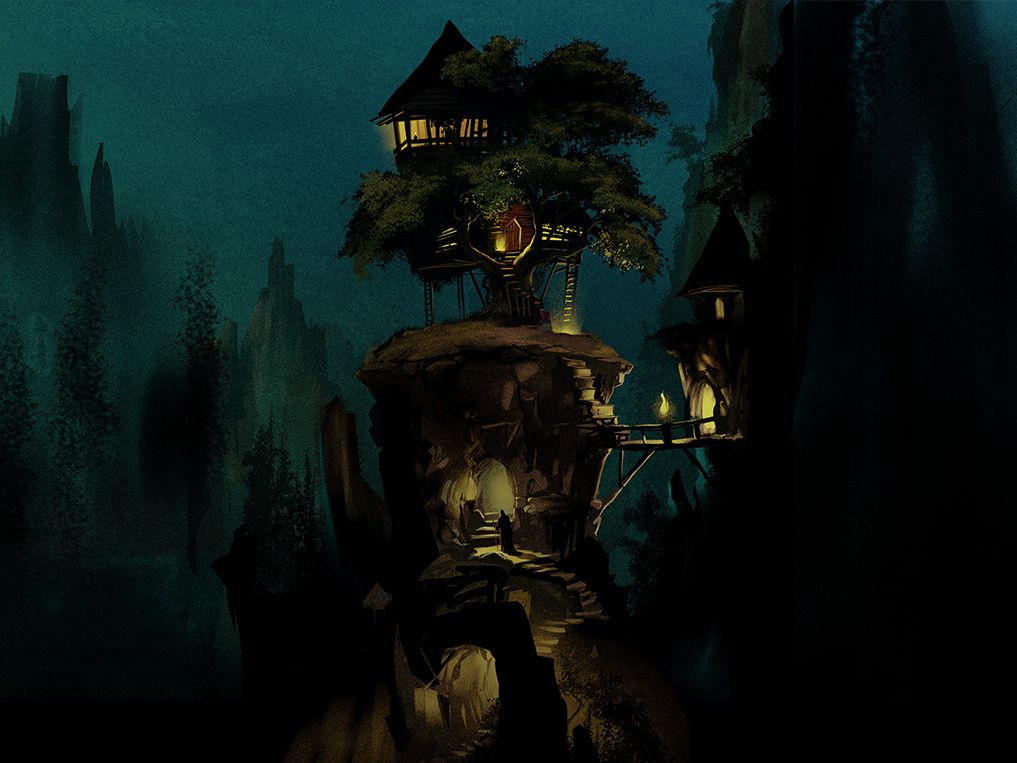 evil house by Anoopselvin on Dribbble