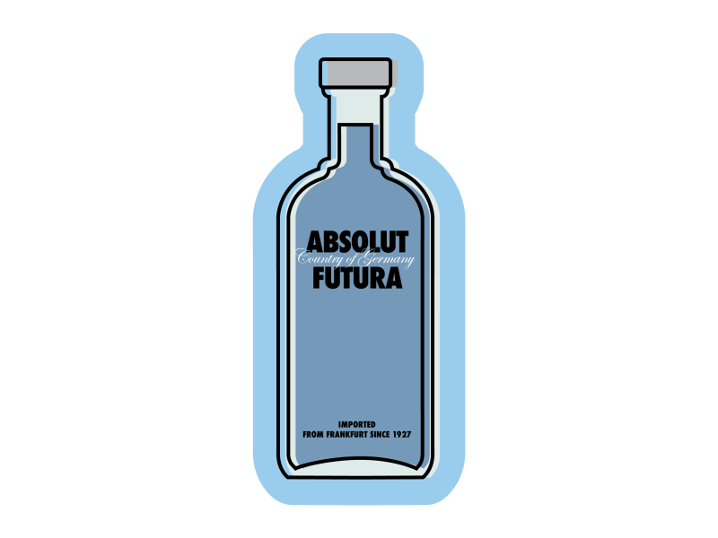 Absolut Vodka Bottle Vector