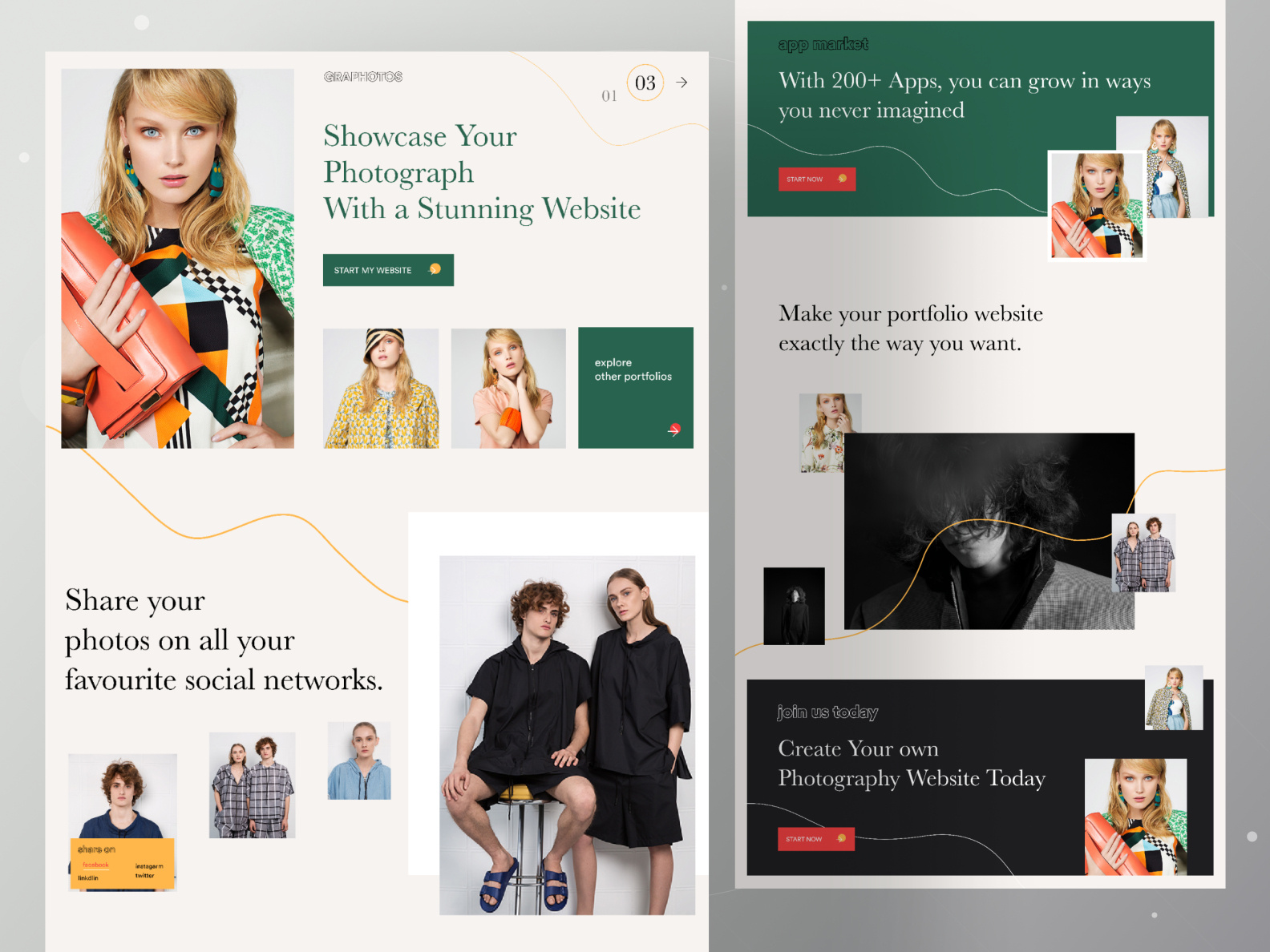 Modeling photographer's/agency website exploration by Khondokar Likhon ...