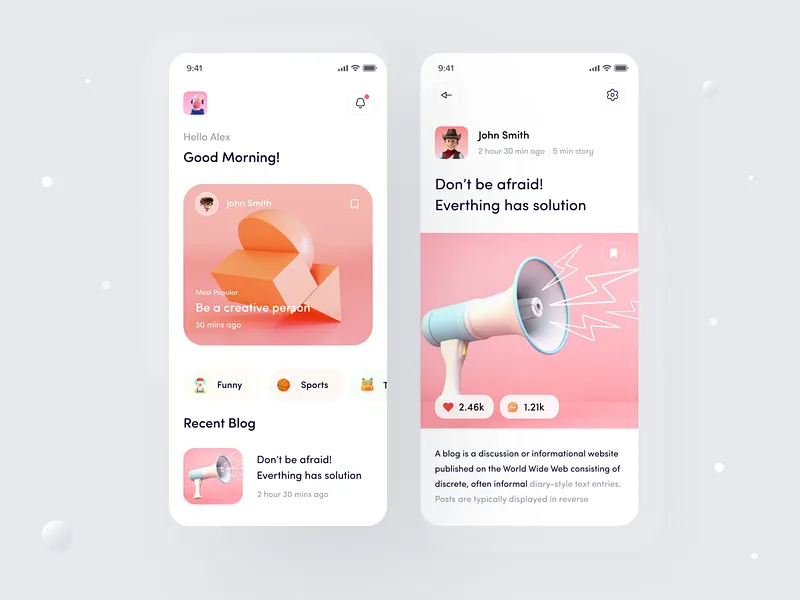 News App Ui Designs Themes Templates And Downloadable Graphic