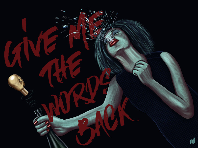 Give me the words back by Ignat Mihai on Dribbble