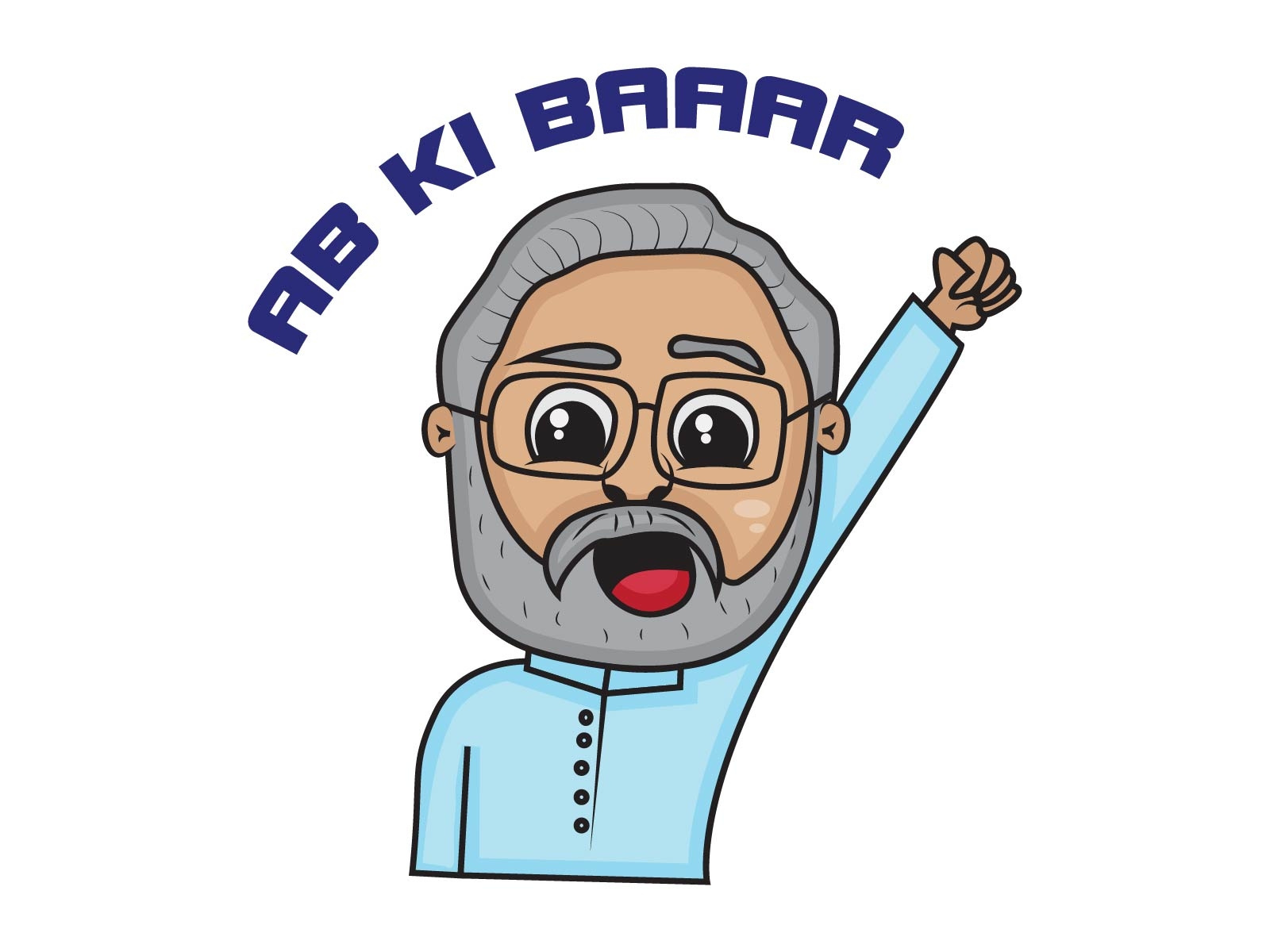 Narendra Modi Sticker Design by Sarkartoon on Dribbble