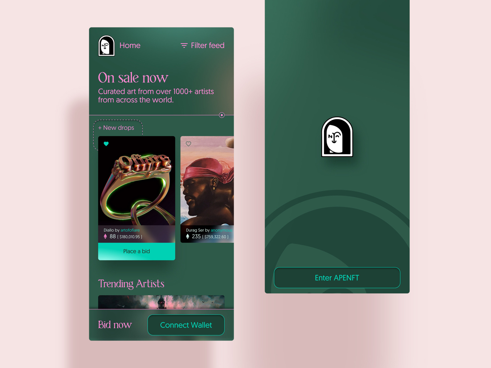 APENFT marketplace concept by David Ofiare on Dribbble