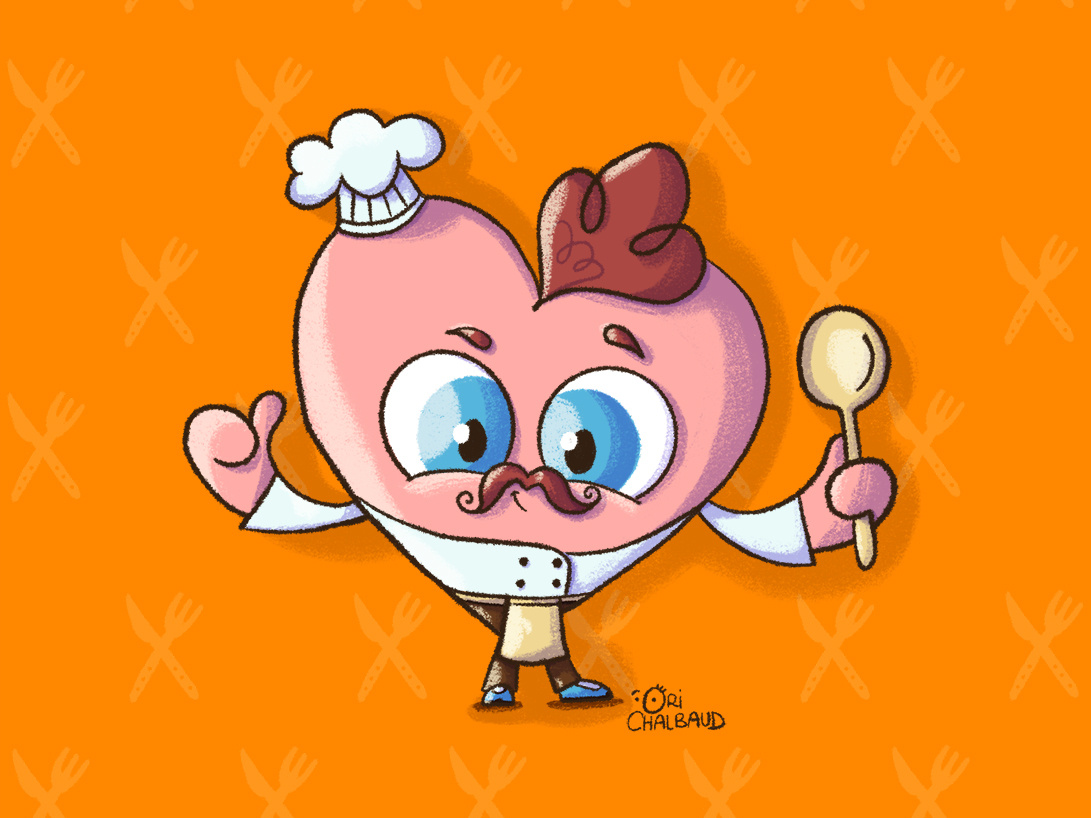 Chef heart by Oriana Chalbaud on Dribbble