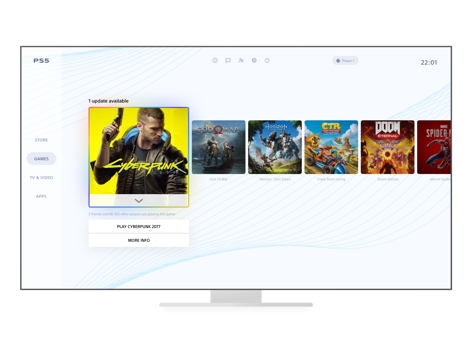 Playstation interface redesign by Anthony Choren on Dribbble