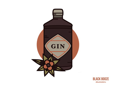 Gin by Black Booze Illustrations on Dribbble
