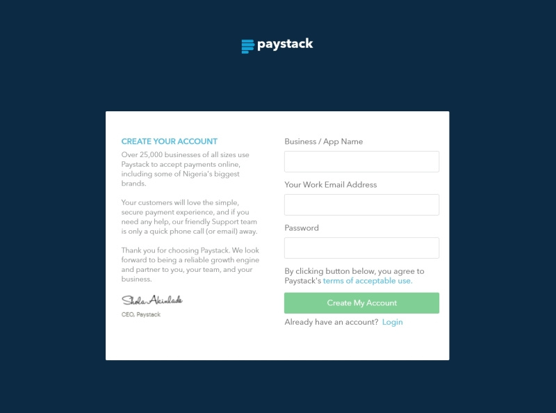 Paystack 1 by Abdulafeez Winjobi on Dribbble