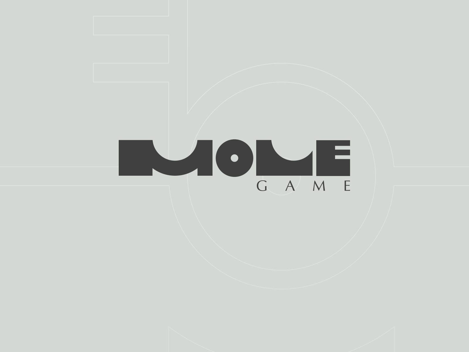 Logo for Mole Game by Jeff Yang on Dribbble