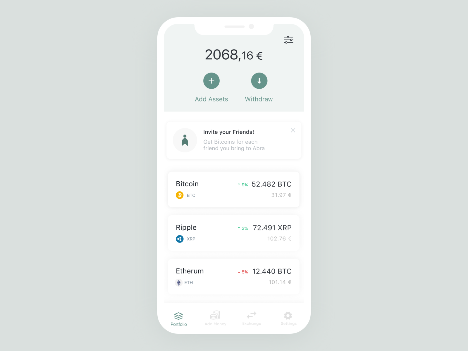 Abra App - Investing Simplified by Nayat Cheikh for UltimStudio on Dribbble