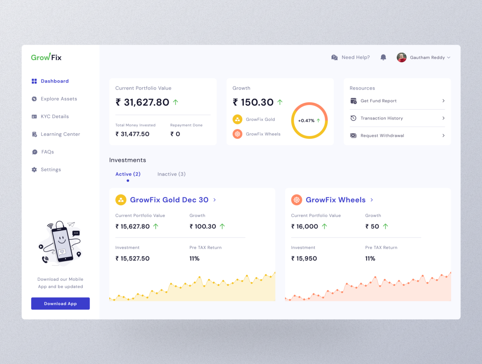 Financial Dashboard UI by Akash Solanki _ on Dribbble