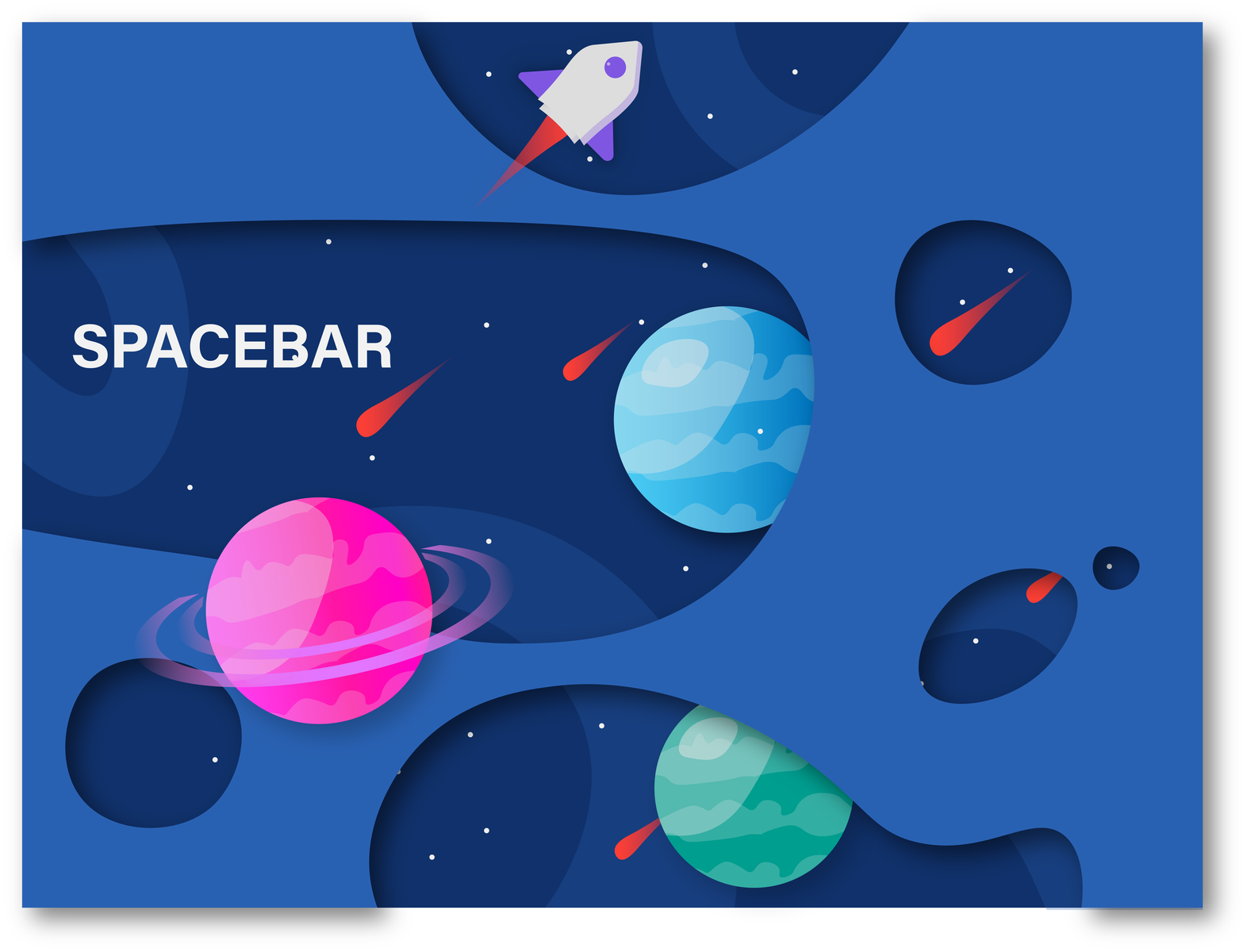 spacebar illustration by Akash Solanki _ on Dribbble