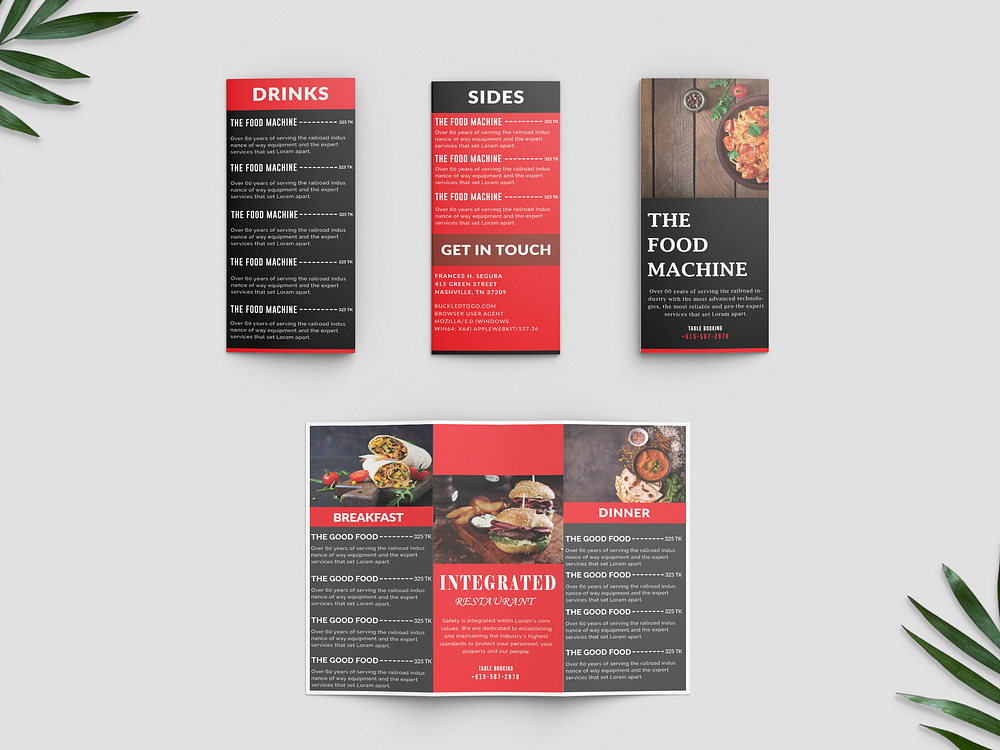 Restaurant Menu Card Design by Adham siddiqui on Dribbble