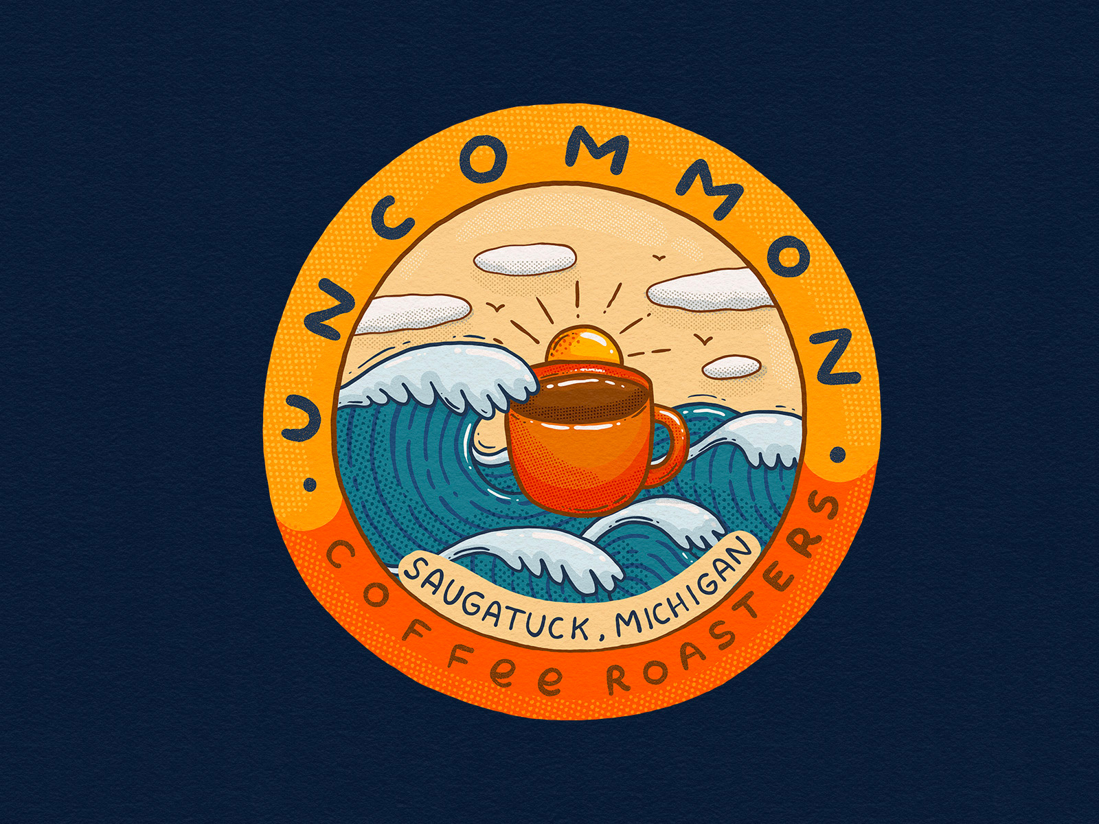 Sticker for Uncommon Coffee Roasters by Tania Tania on Dribbble