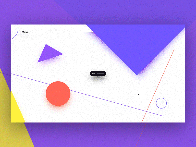 Make - 3D Hero Section by Cameron Sagey on Dribbble