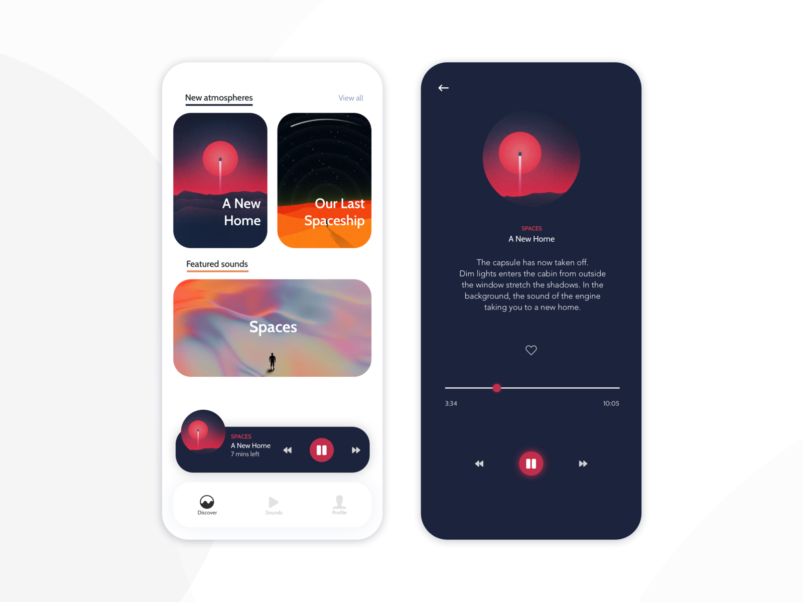 Atmosphere App Design by Daniele Lanzetta on Dribbble