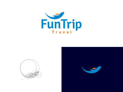 logo for Funtrip travel company by Hamdy Kamal on Dribbble
