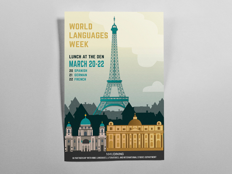 World Languages Week Poster by Emma Goebel (LaFleche) on Dribbble
