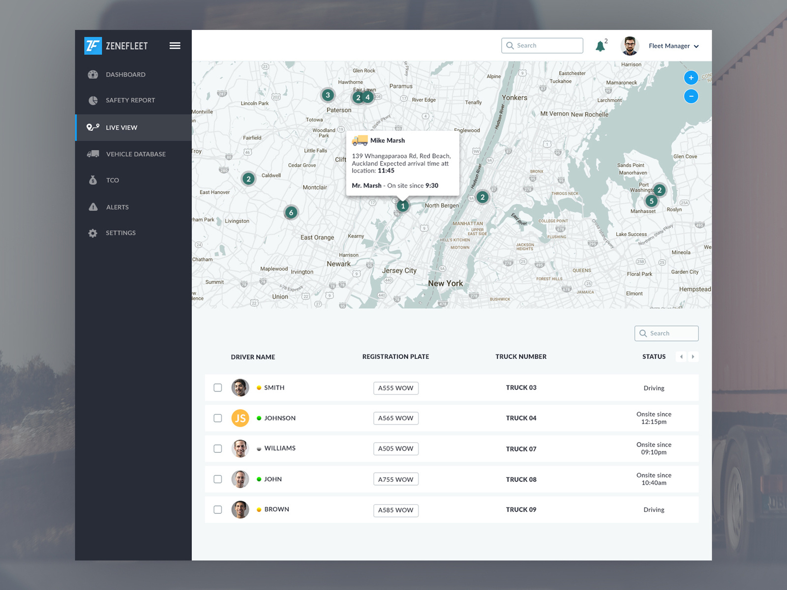 Driver Fleet Management ERP Software Webapp Map View by Aveem Alvi on ...